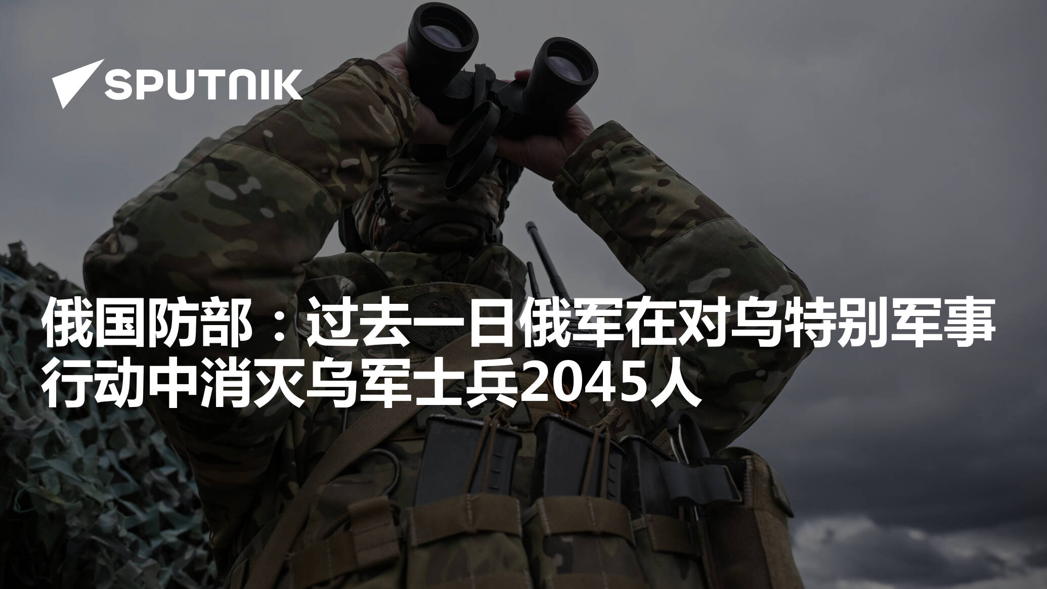 俄国防部：过去一日俄军在对乌特别军事行动中消灭乌军士兵2045人 - 2024年10月28日, 俄罗斯卫星通讯社